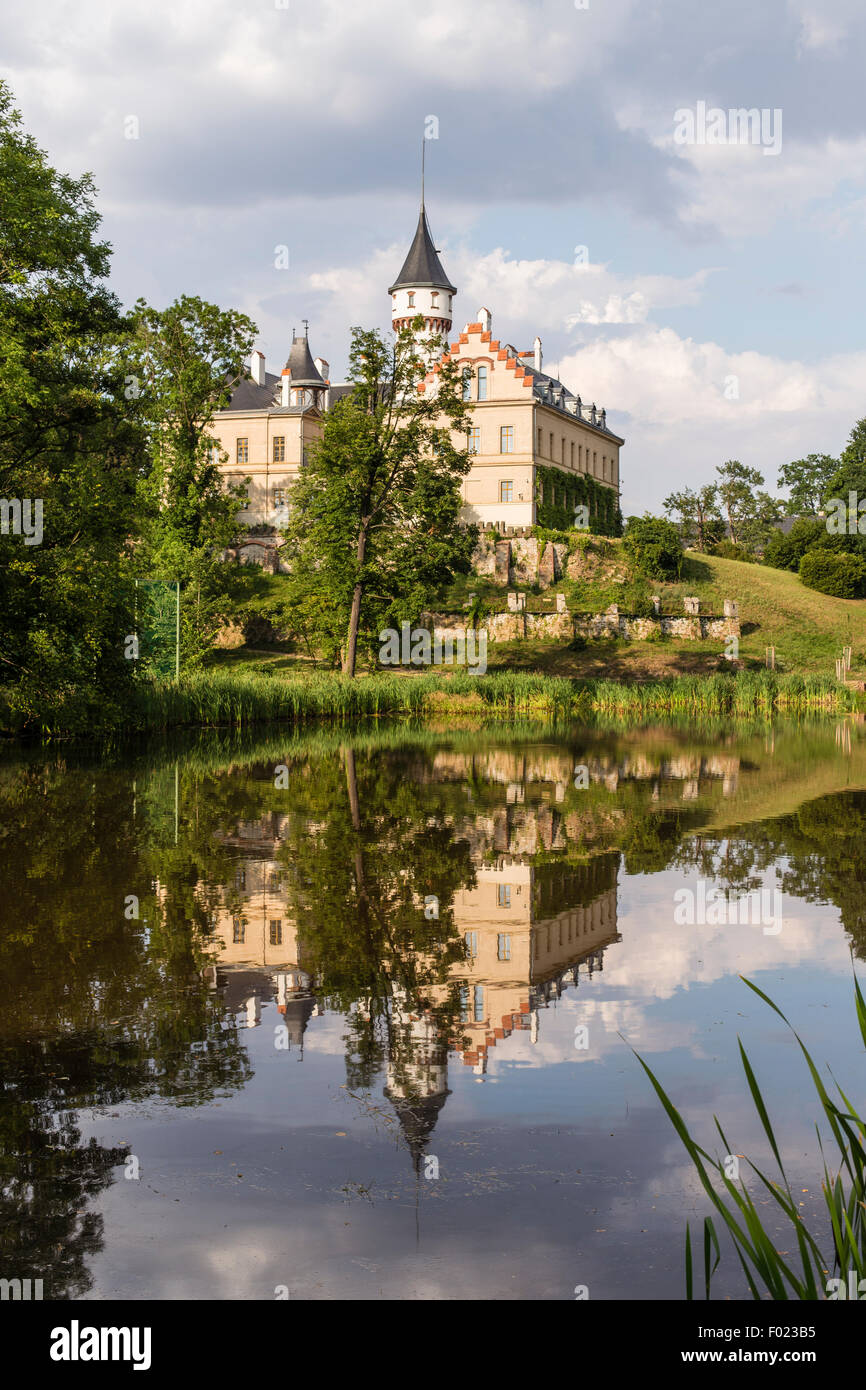 castle, chateau, pond, Radun Stock Photo - Alamy