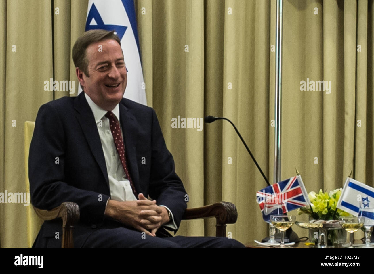 Jerusalem, Israel. 6th August, 2015. Newly appointed British Ambassador ...