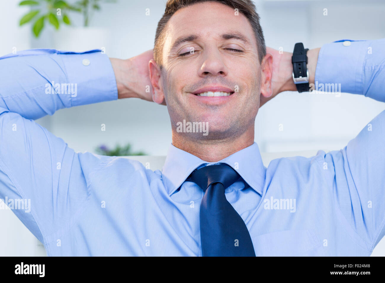 Portrait of a smiling businessman Stock Photo - Alamy