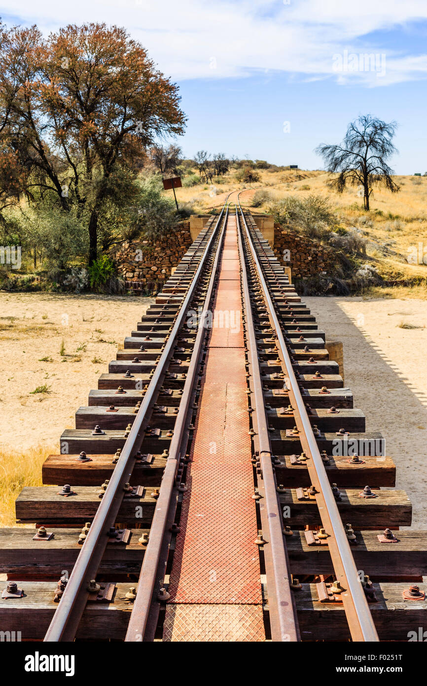 Railway bridge, colonial, built in 1901, Seeis, Khomas Region, Namibia ...