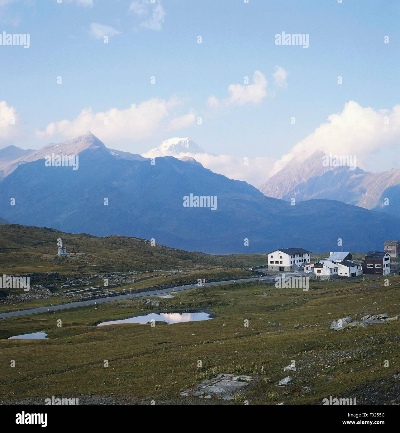 Little St Bernard pass, Aosta Valley, Italy Stock Photo - Alamy