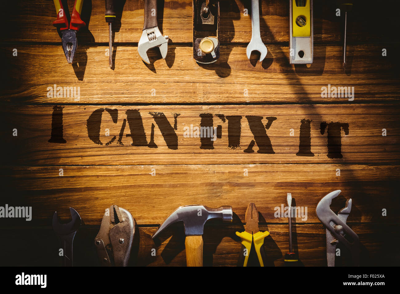 I can fix it against desk with tools Stock Photo - Alamy