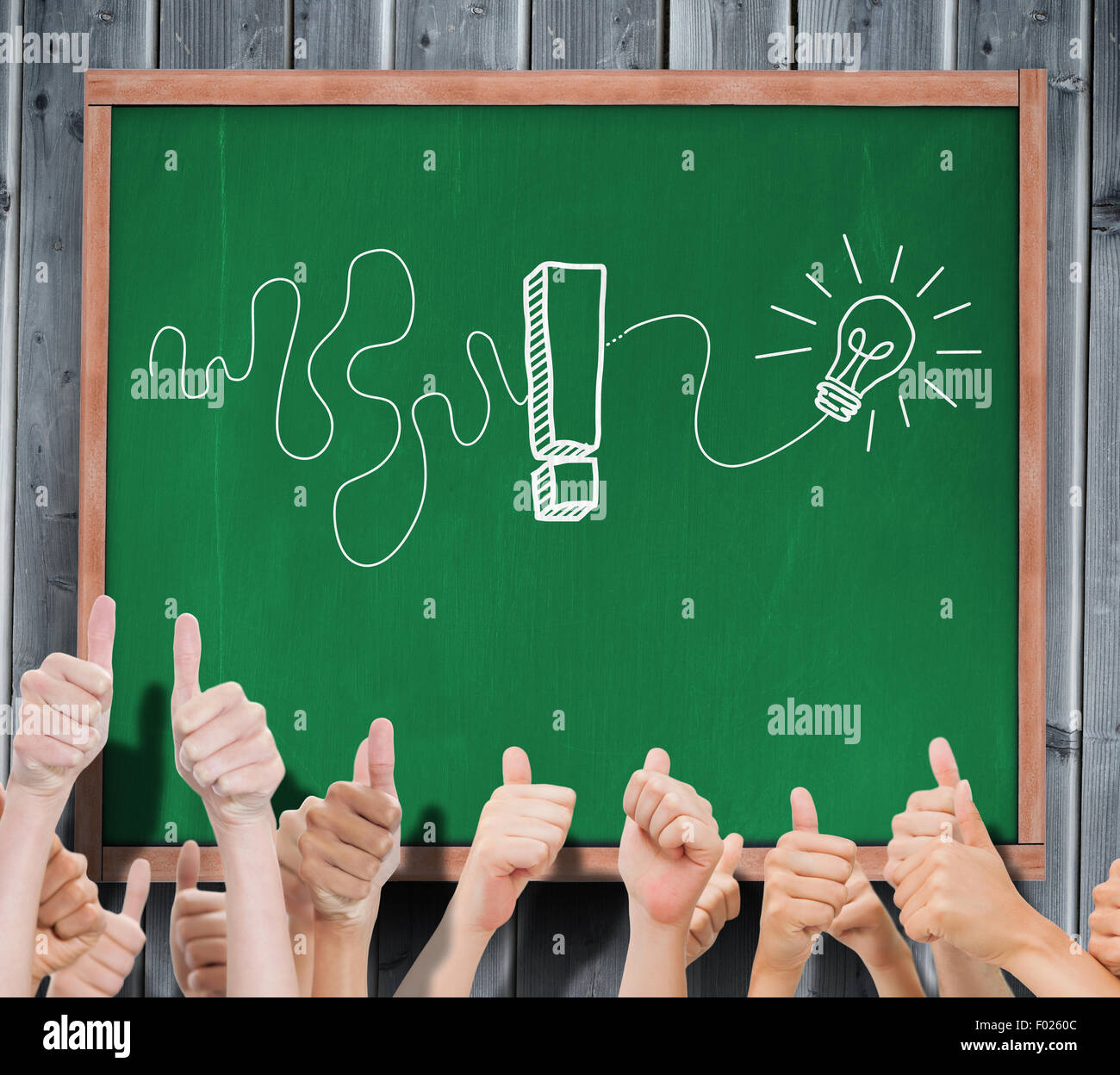 Composite image of group of hands giving thumbs up Stock Photo - Alamy