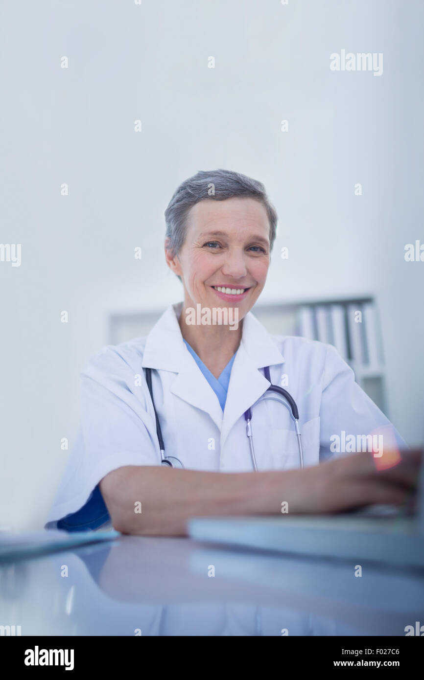 Happy female doctor hi-res stock photography and images - Alamy