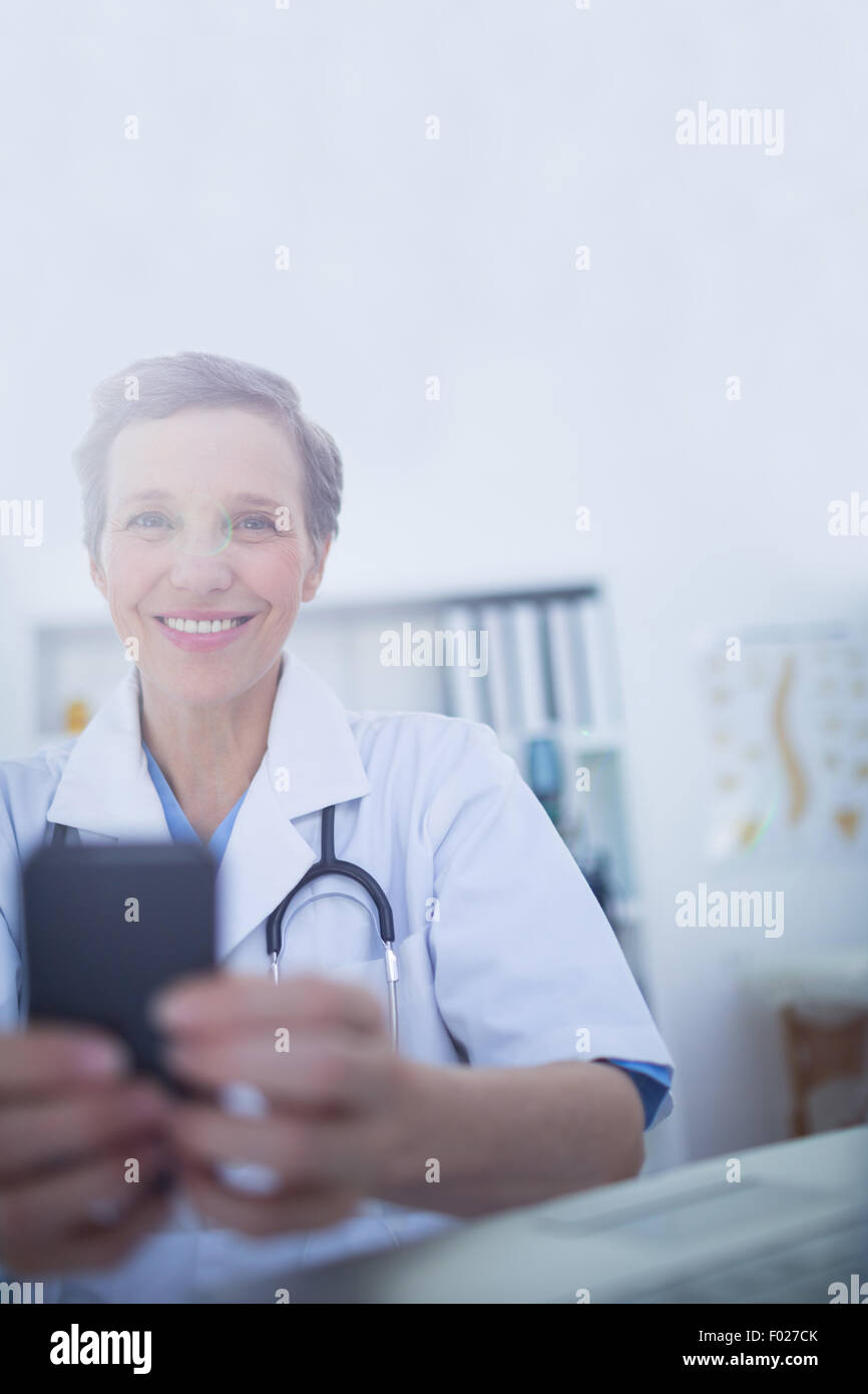 Female doctor smartphone showing hi-res stock photography and images ...