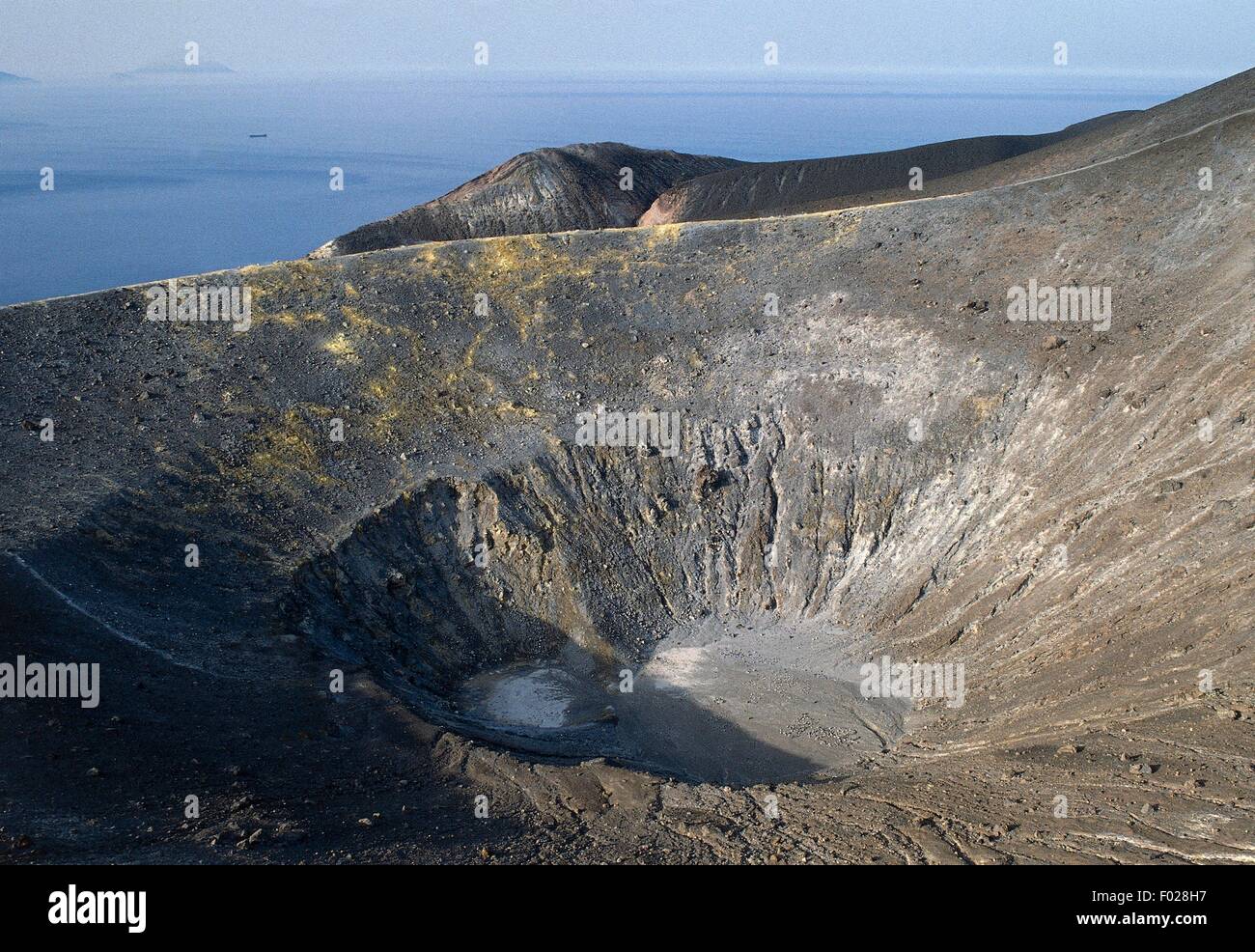 Gran Cratere (The Great Crater) on the island of Vulcano, Aeolian ...