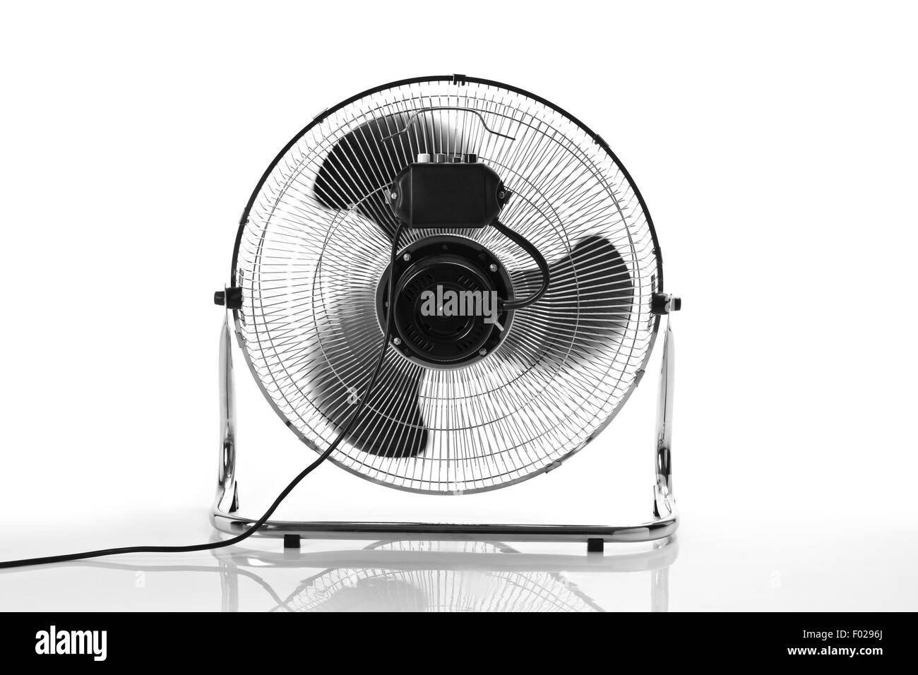 chrome fan back view isolated Stock Photo - Alamy