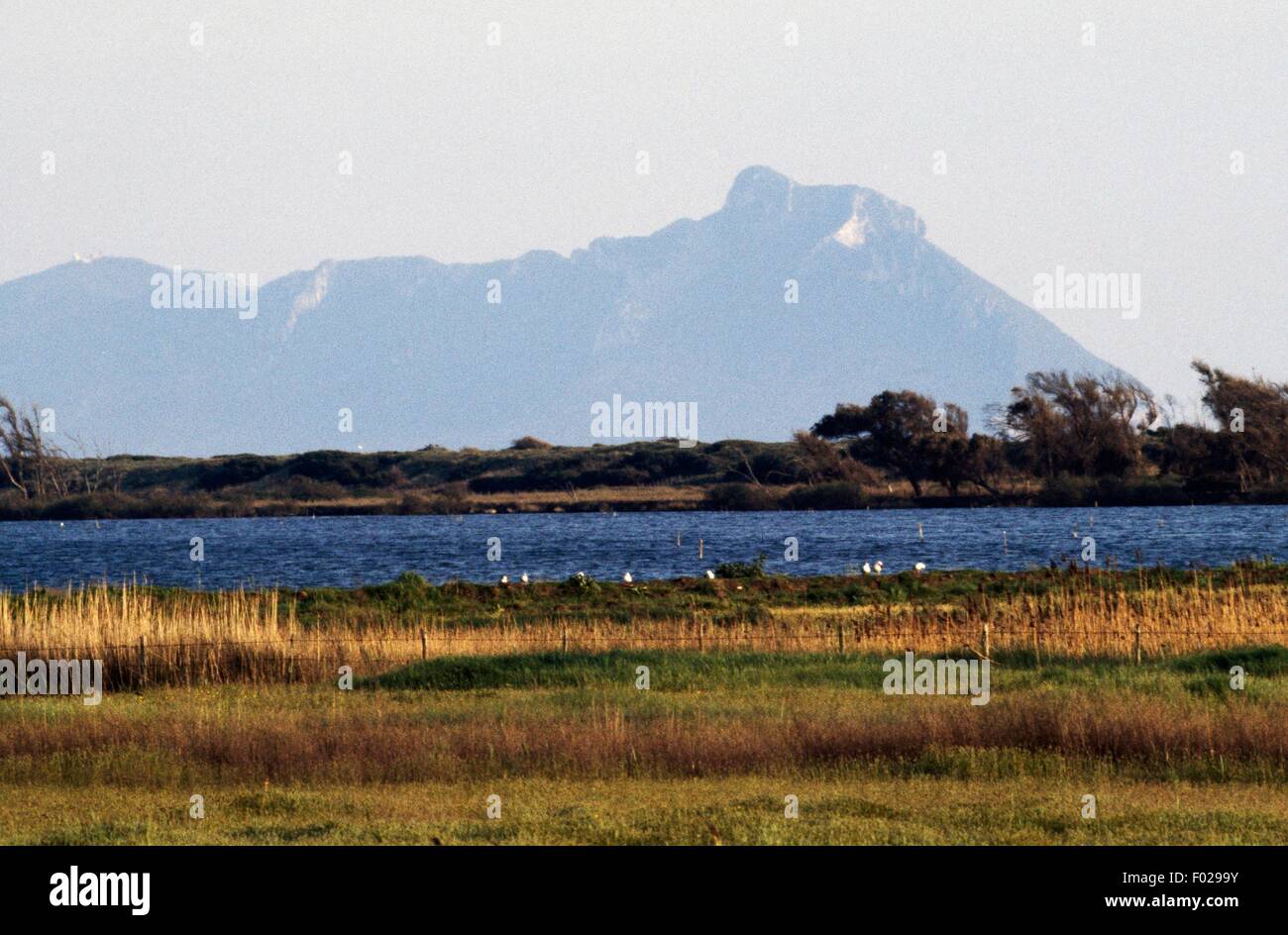Lake of the Monks, National Park of Circeo, Lazio, Italy Stock Photo ...