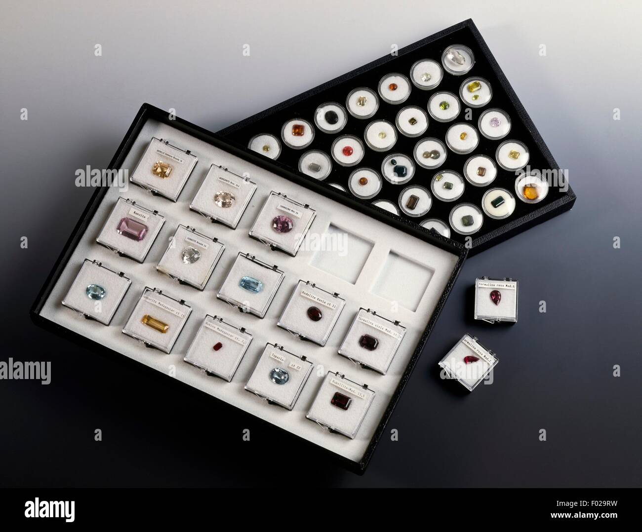 Collection of minerals and gems Stock Photo - Alamy