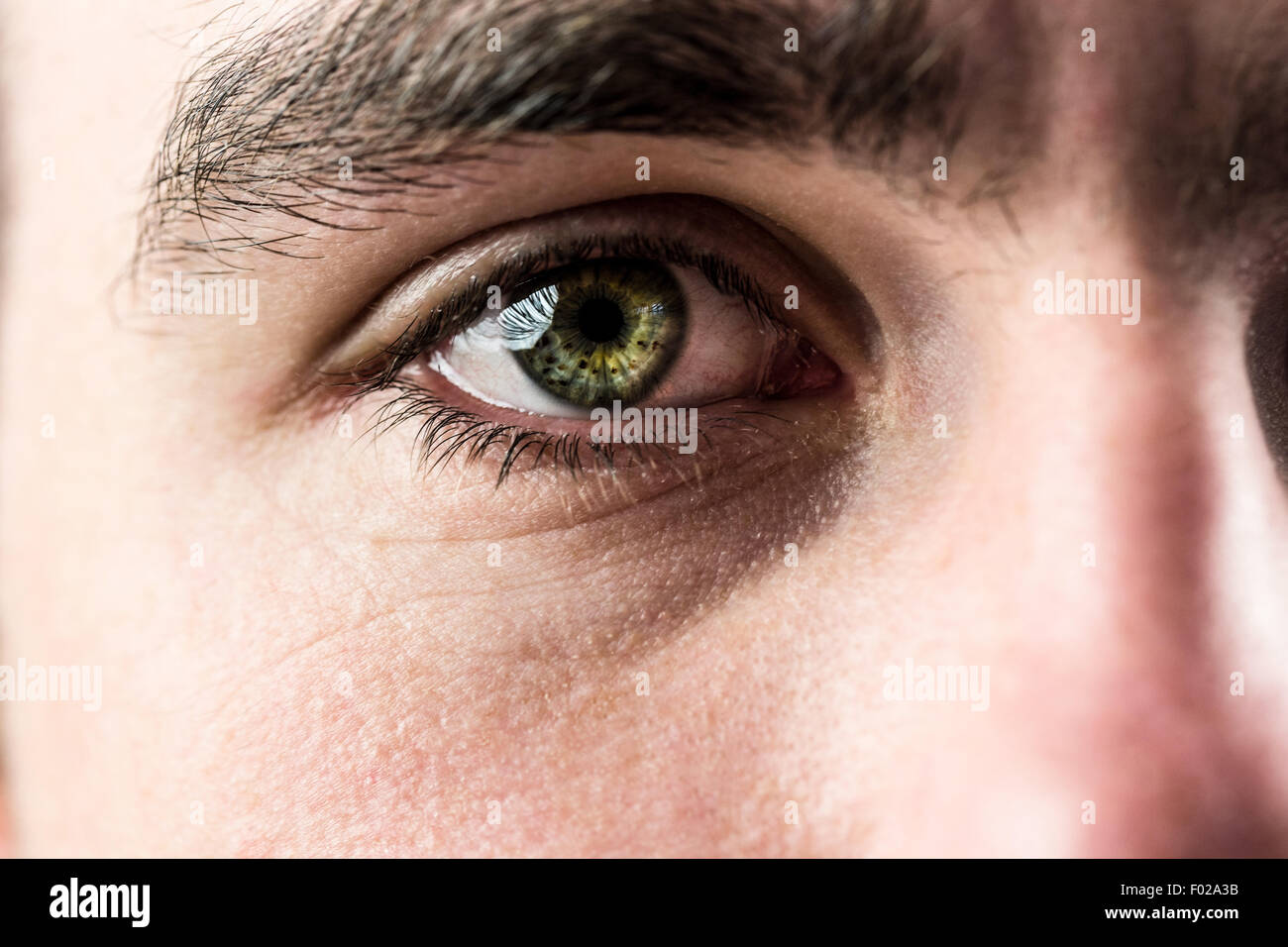 Close up of eye looking up Stock Photo - Alamy