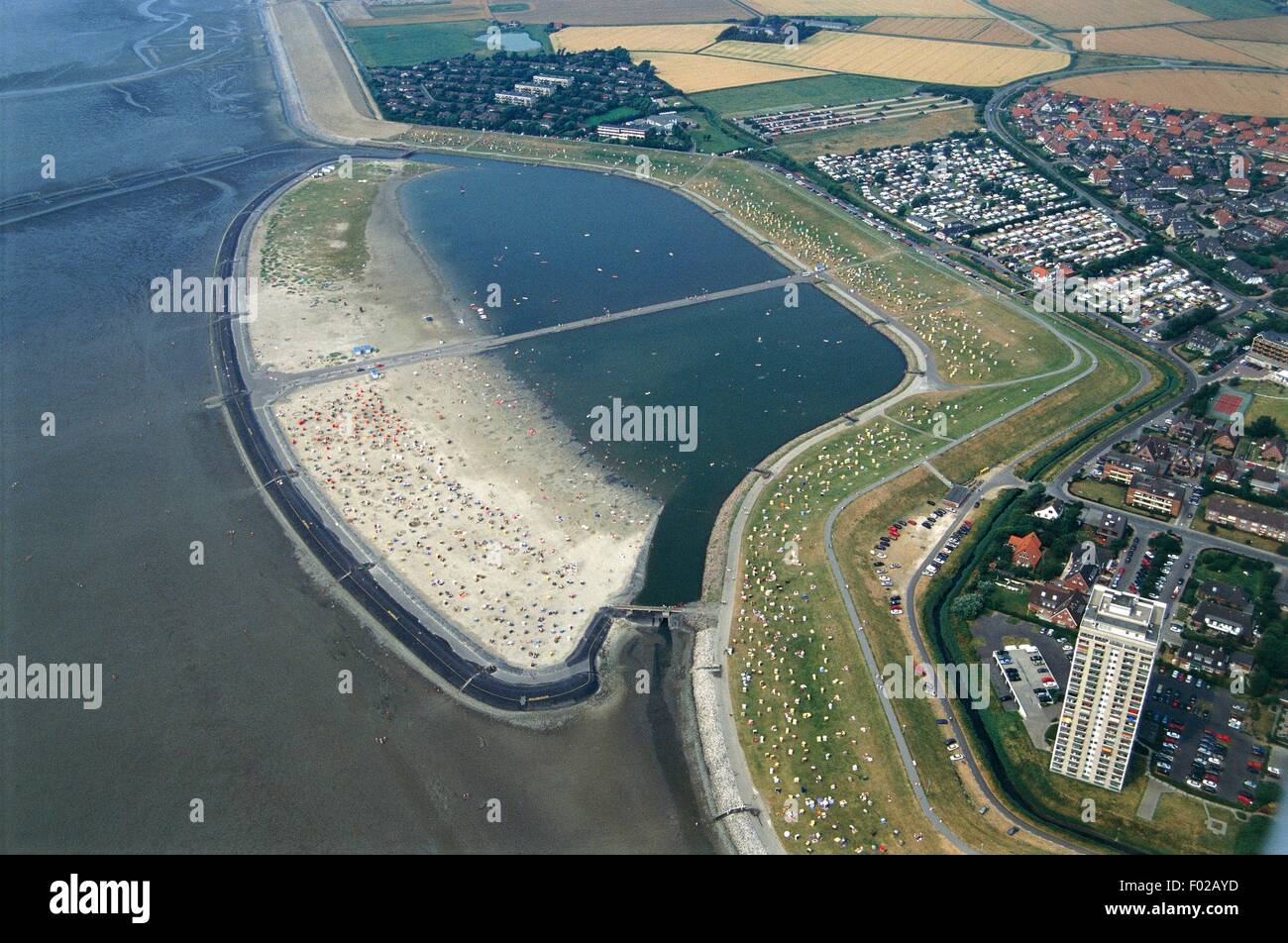 Aerial view of Husum - Schleswig-Holstein, Germany Stock Photo - Alamy