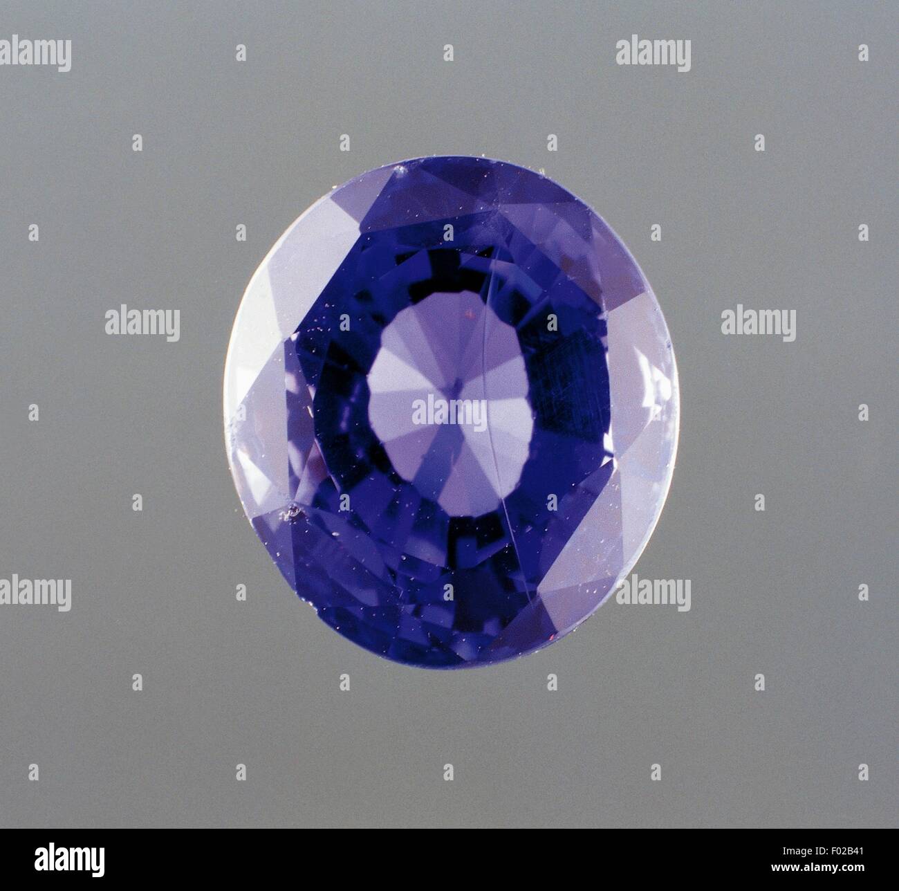 Sapphire, variety of Corundum, oxide, cut gem Stock Photo - Alamy