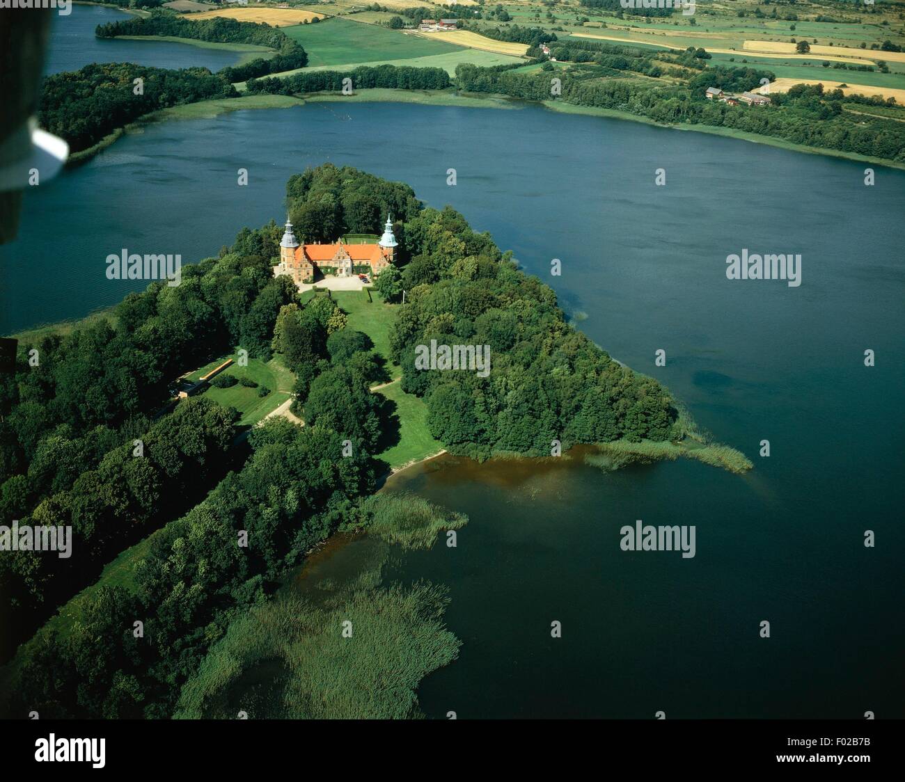 Aerial view of Backaskog Castle - Skane County, Sweden Stock Photo - Alamy
