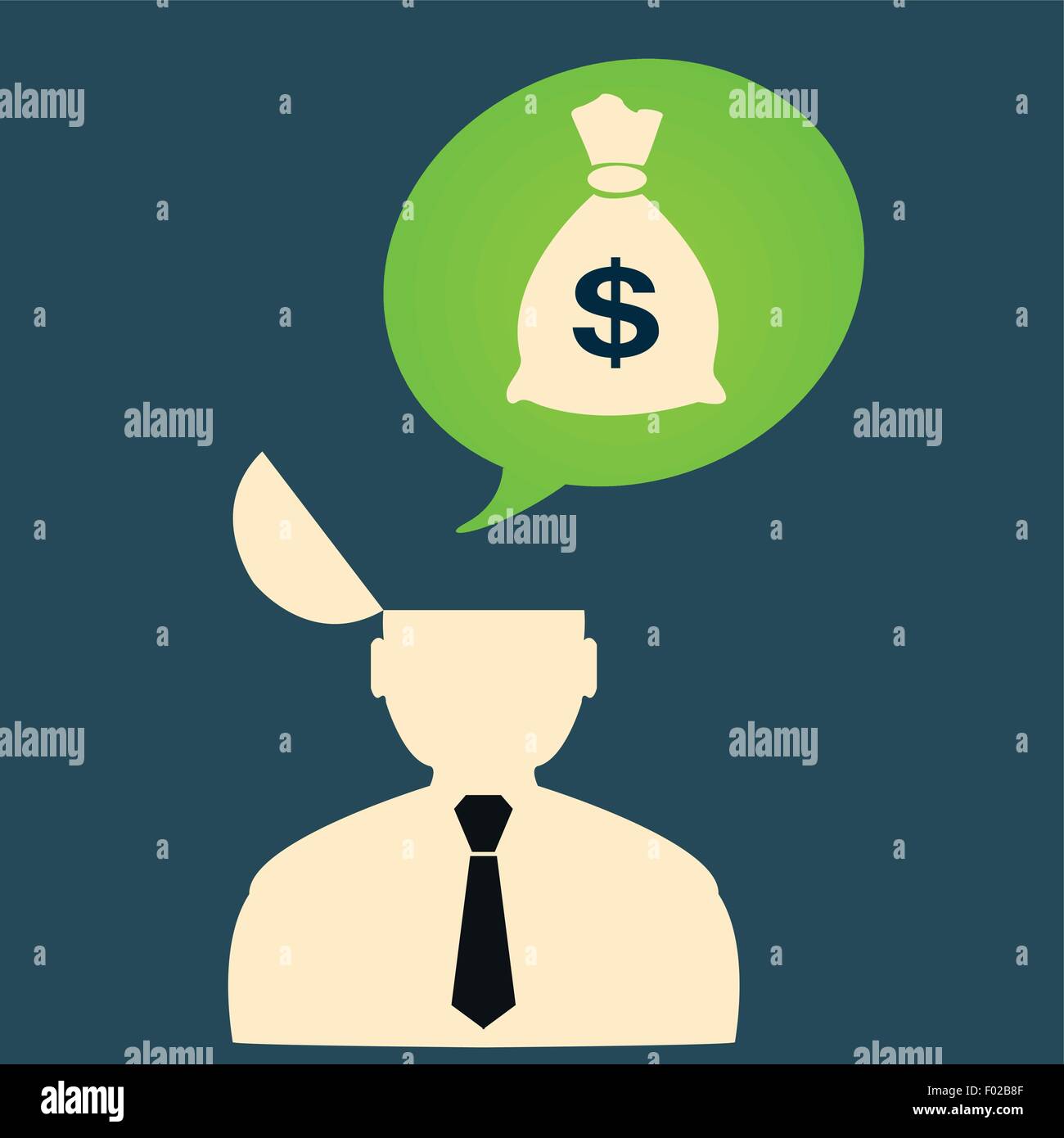 Business man hold money in Stock Vector Images - Alamy