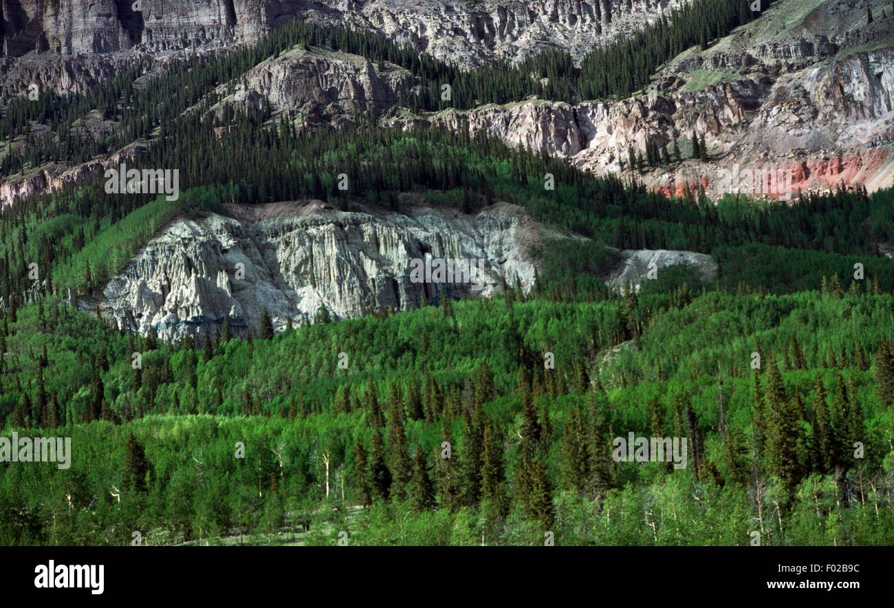 The area of the source of the Rio Grande in the San Juan Mountains ...