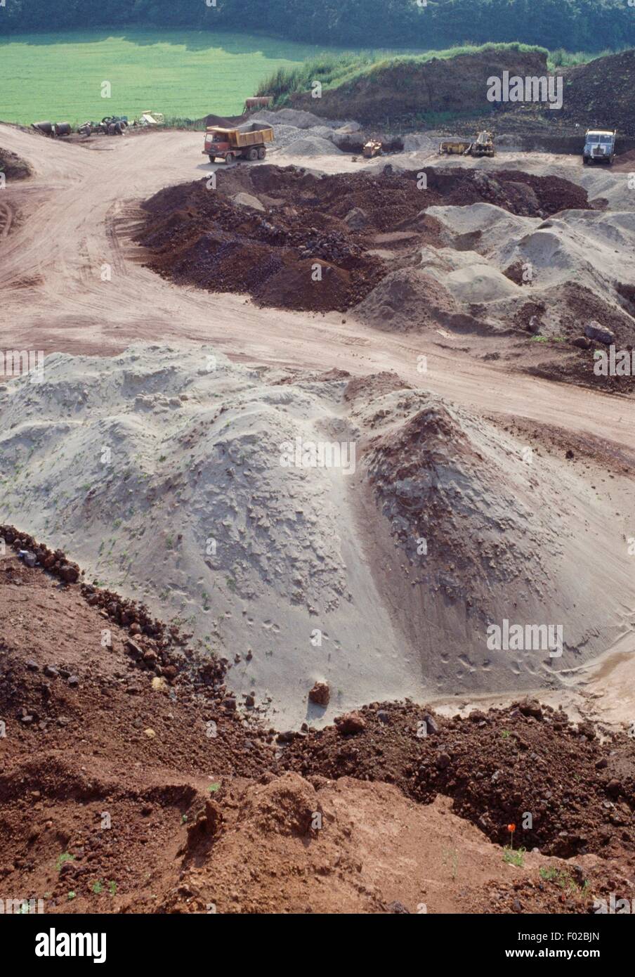 Lapilli quarry, Fiora Valley, Lazio, Italia Stock Photo - Alamy