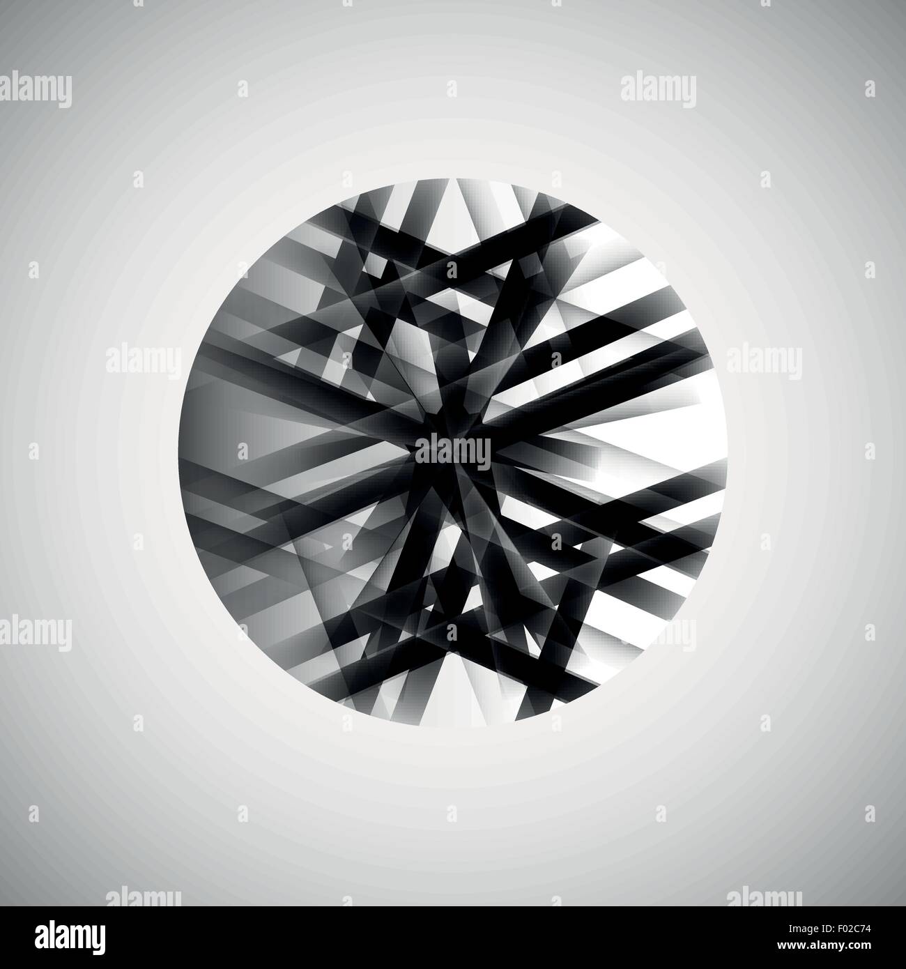 Vector abstract monochrome pattern line techno eps Stock Vector Image ...