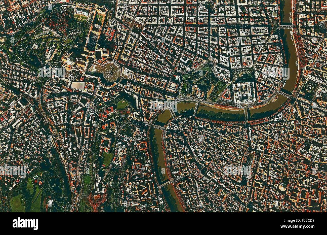 Aerial view of Rome and Vatican city - Lazio Region, Italy Stock Photo ...