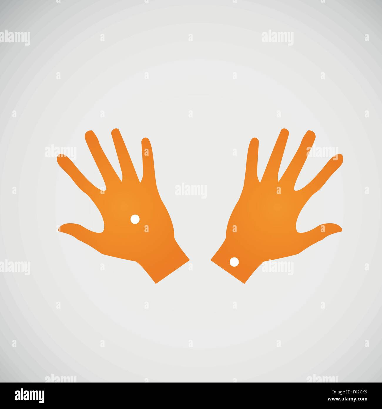 Vector flat icon hands. color abstraction eps Stock Vector Image & Art ...
