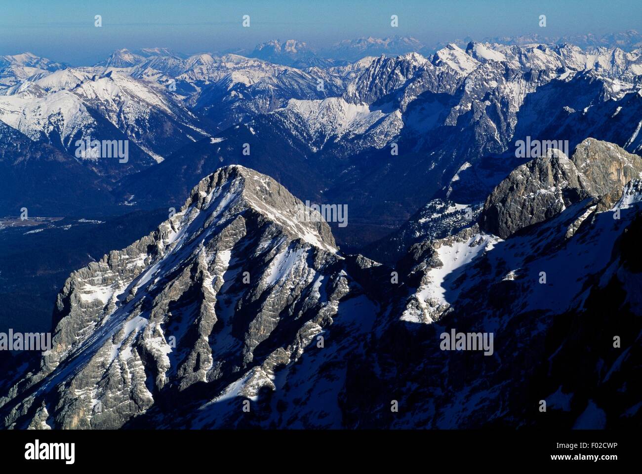 The Bavarian Alps, Bavaria, Germany. Aerial view Stock Photo - Alamy