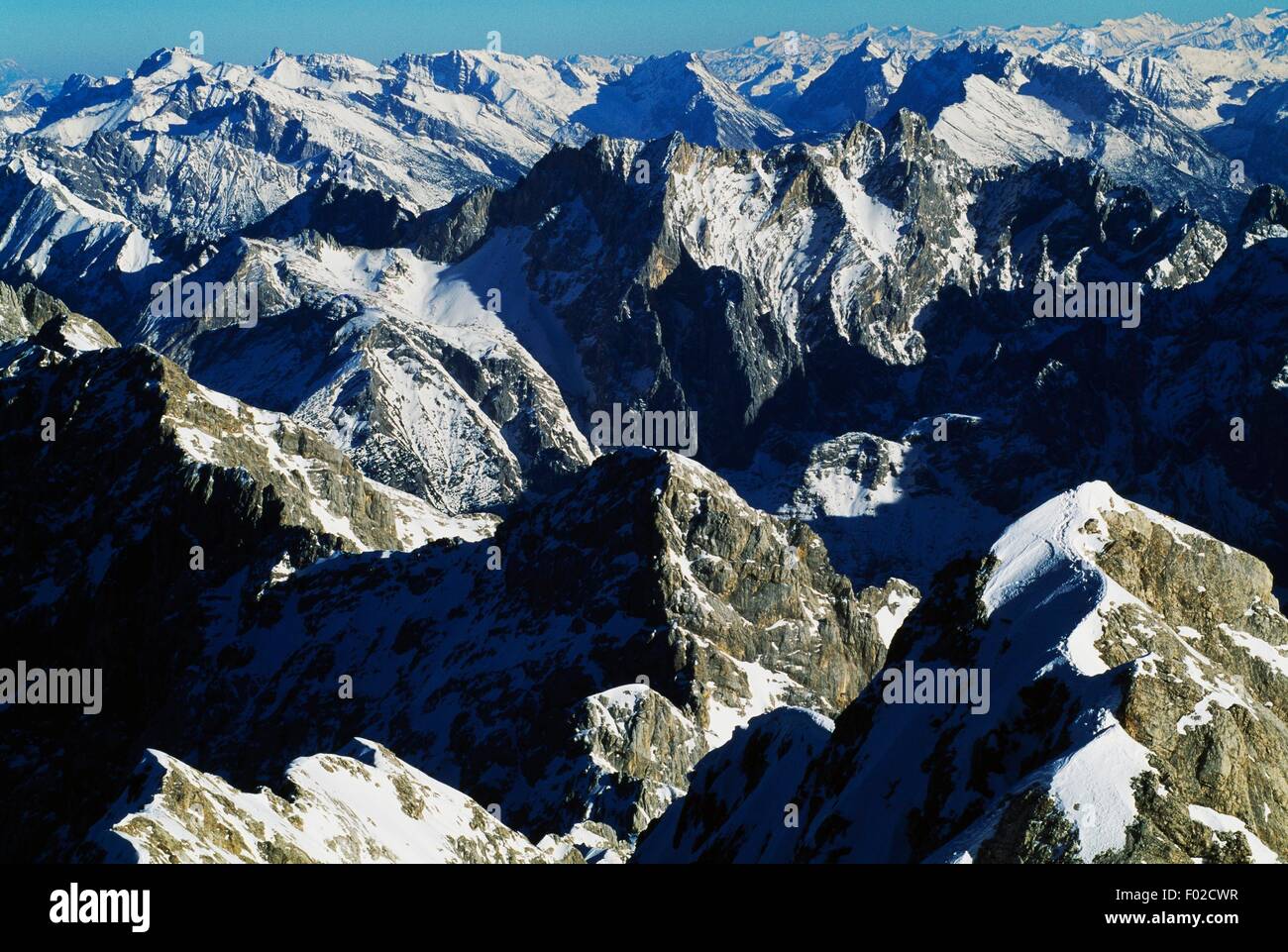 The Bavarian Alps, Bavaria, Germany. Aerial view Stock Photo - Alamy