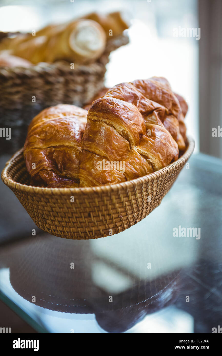 Croissants basket hi-res stock photography and images - Alamy