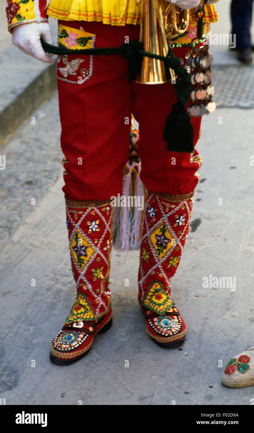 Traditional costumes worn during the Feast of the Jews celebrated ...
