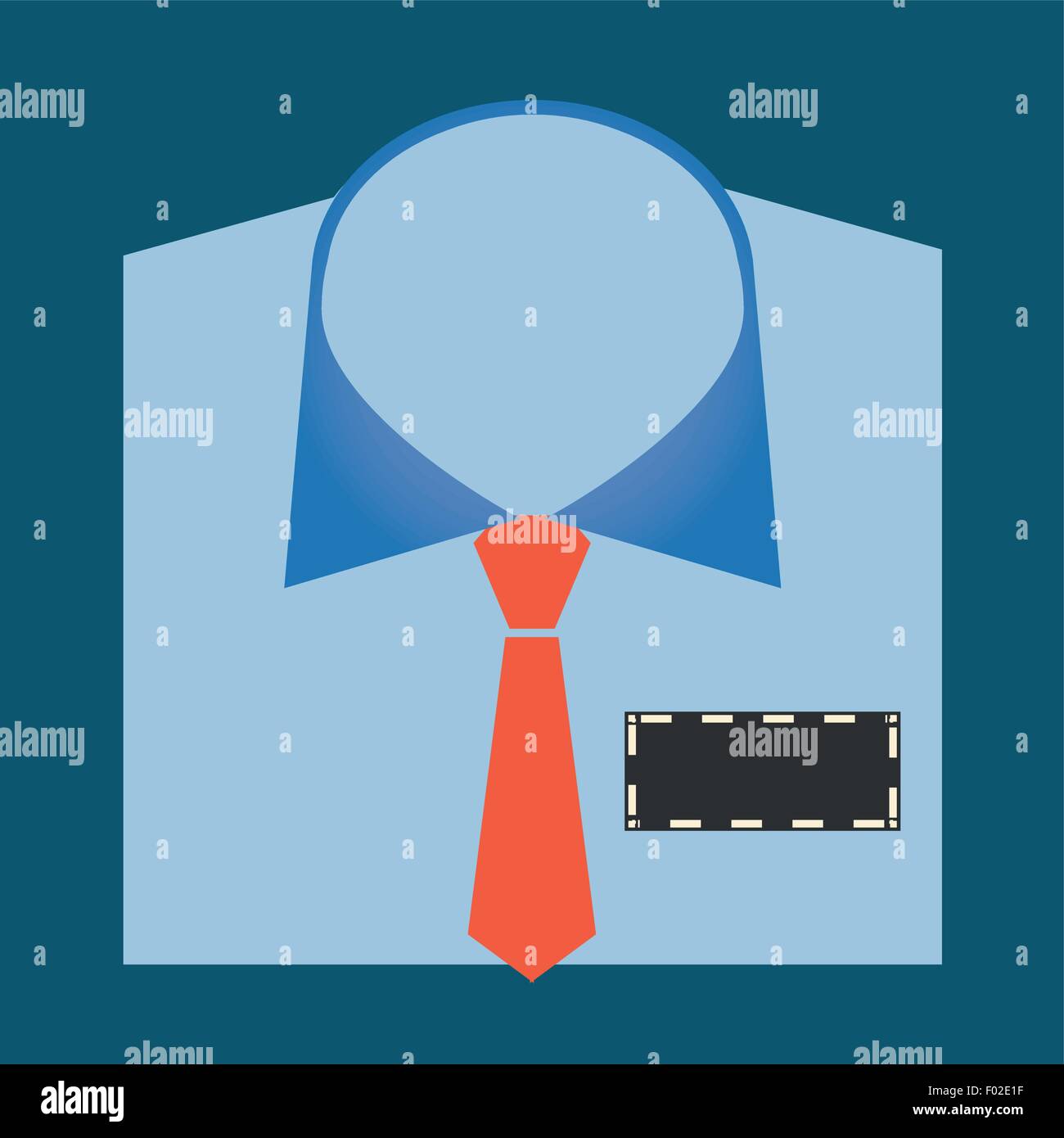 Color folded shirt with badge design concept Stock Vector Image & Art ...