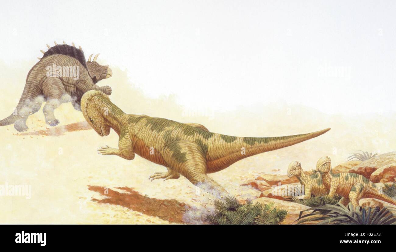 Palaeozoology cretaceous period dinosaurs hi-res stock photography and ...