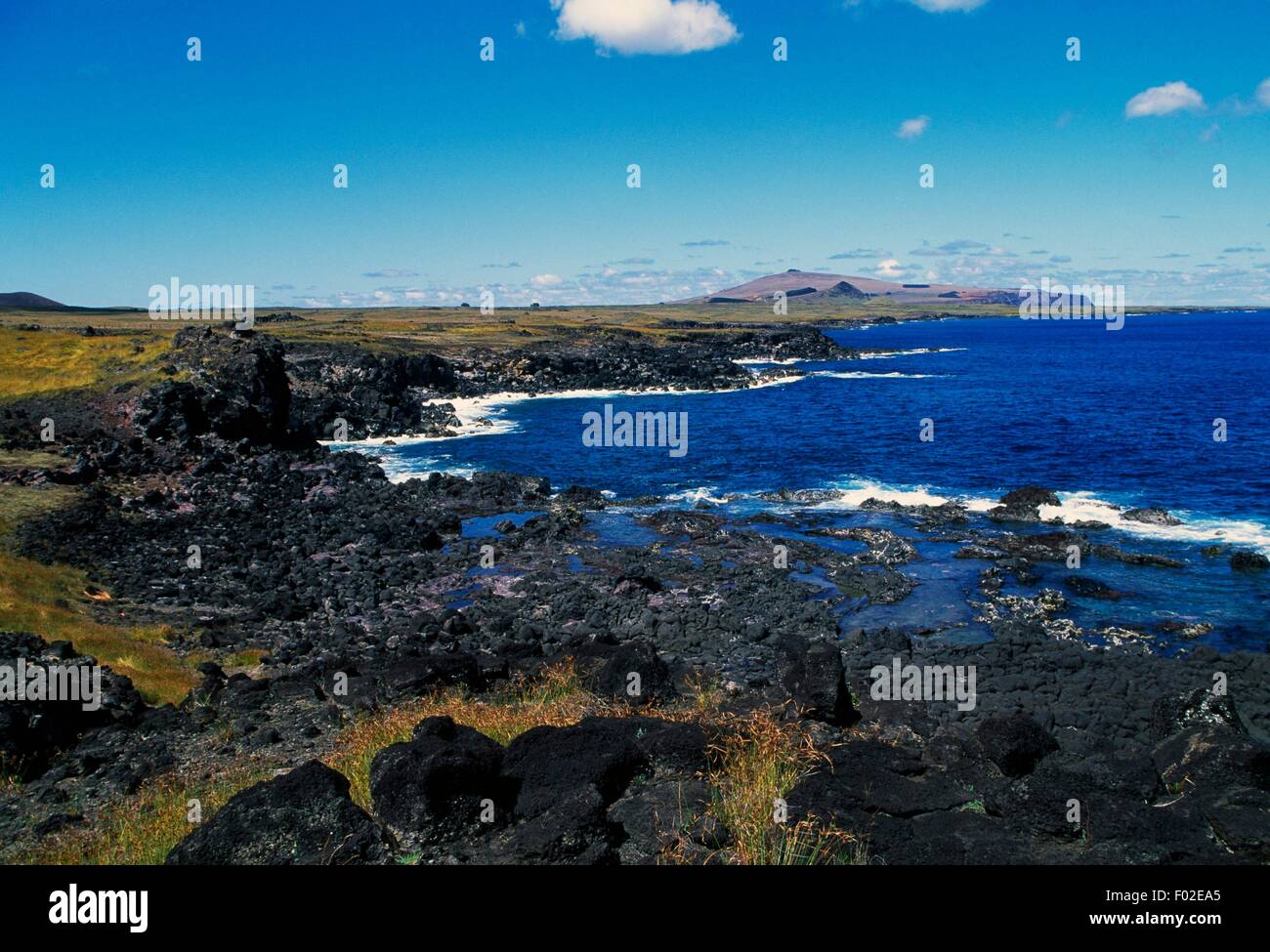 Coastline of Poike Peninsula, Easter Island, Chile Stock Photo - Alamy