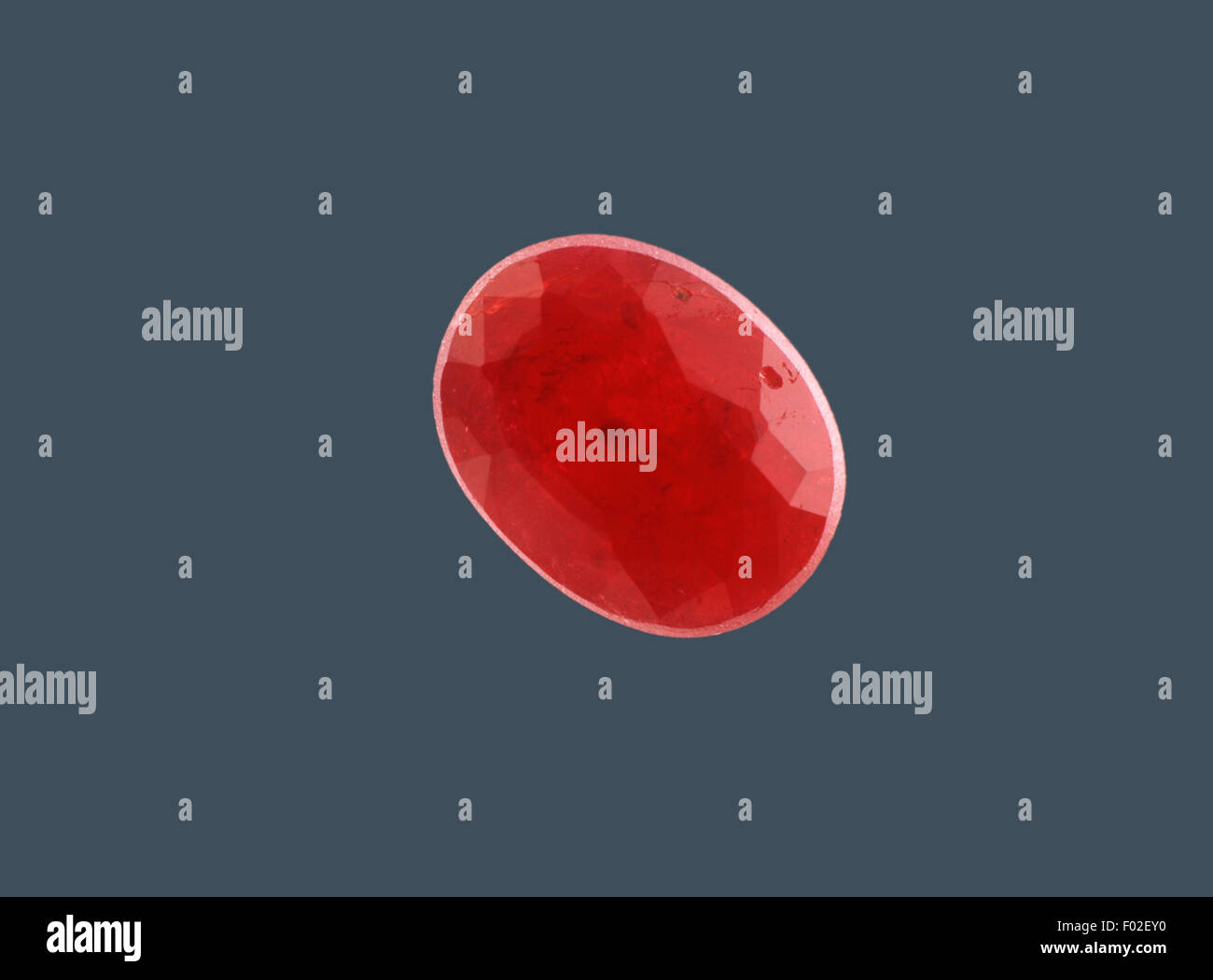 Gems - Brilliant-cut Ruby Stock Photo - Alamy