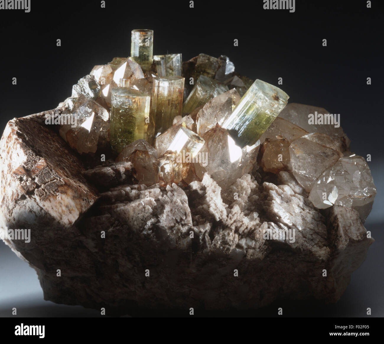 Minerals - Verdelite Stock Photo - Alamy
