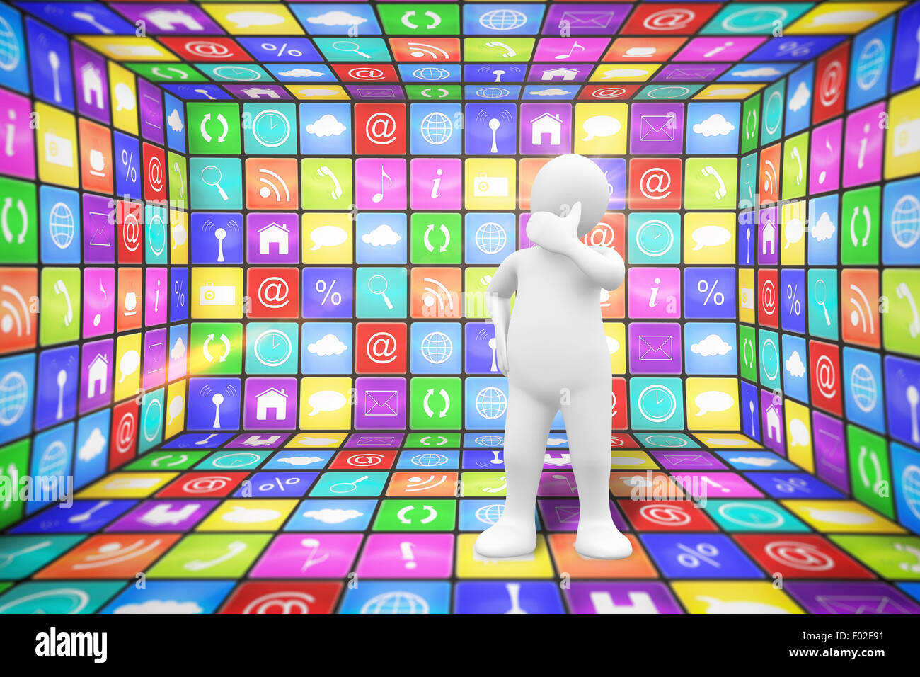 Thinking character hi-res stock photography and images - Alamy