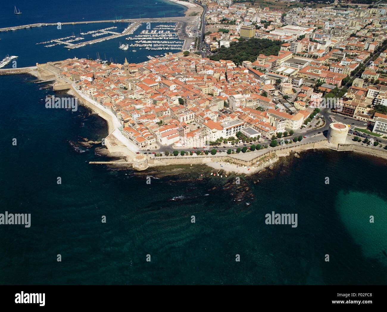 Italy sardinia alghero aerial view hi-res stock photography and images ...