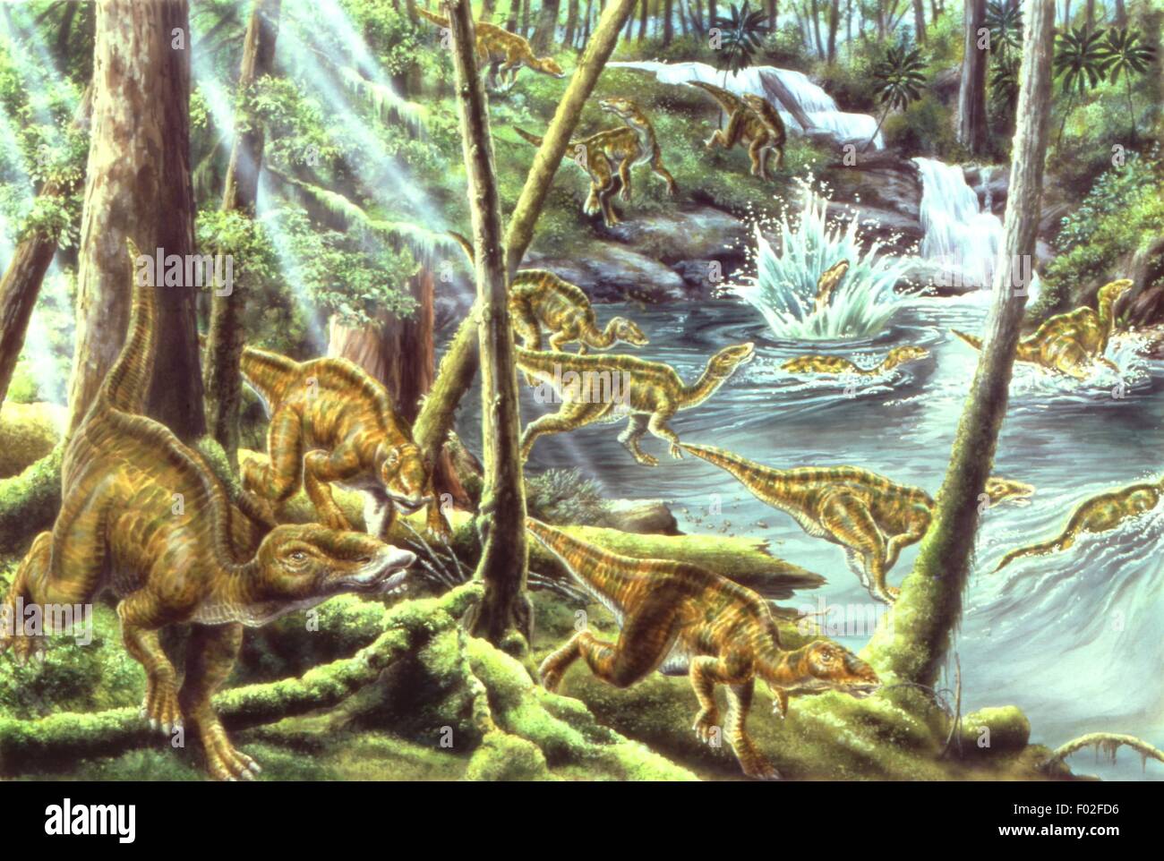 Palaeozoology - Cretaceous period - Dinosaurs - Secernosaurus - Art ...