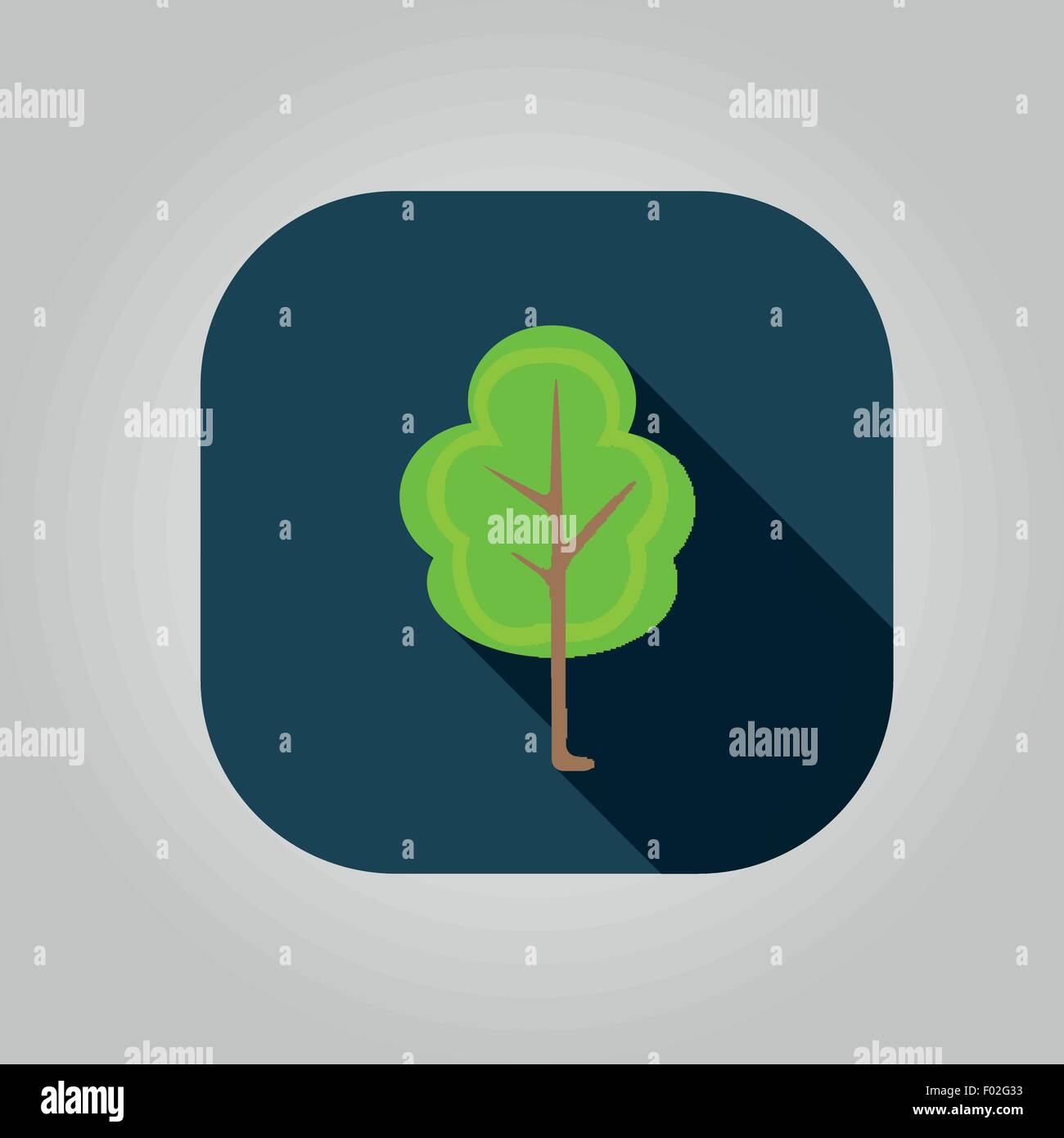 Vector beautiful icon flat blossoming tree eps Stock Vector Image & Art ...