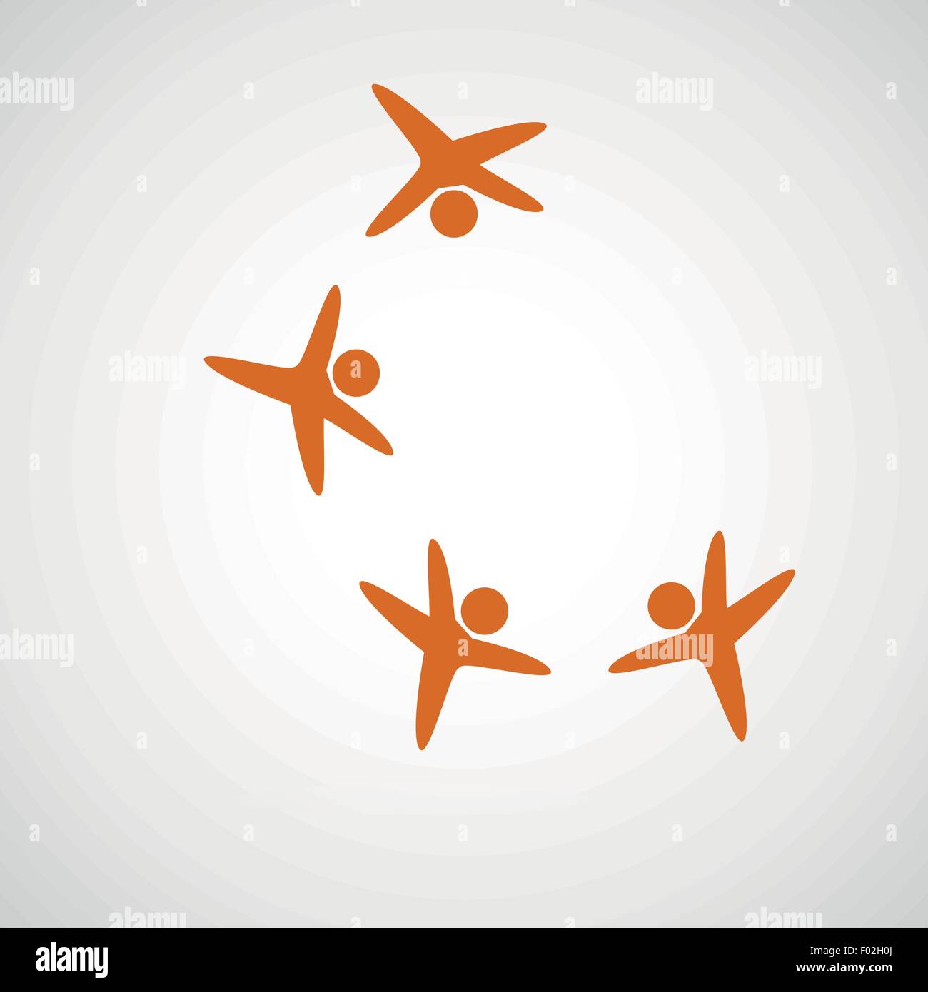 Icons of modern people leading active lifestyle Stock Vector Image ...