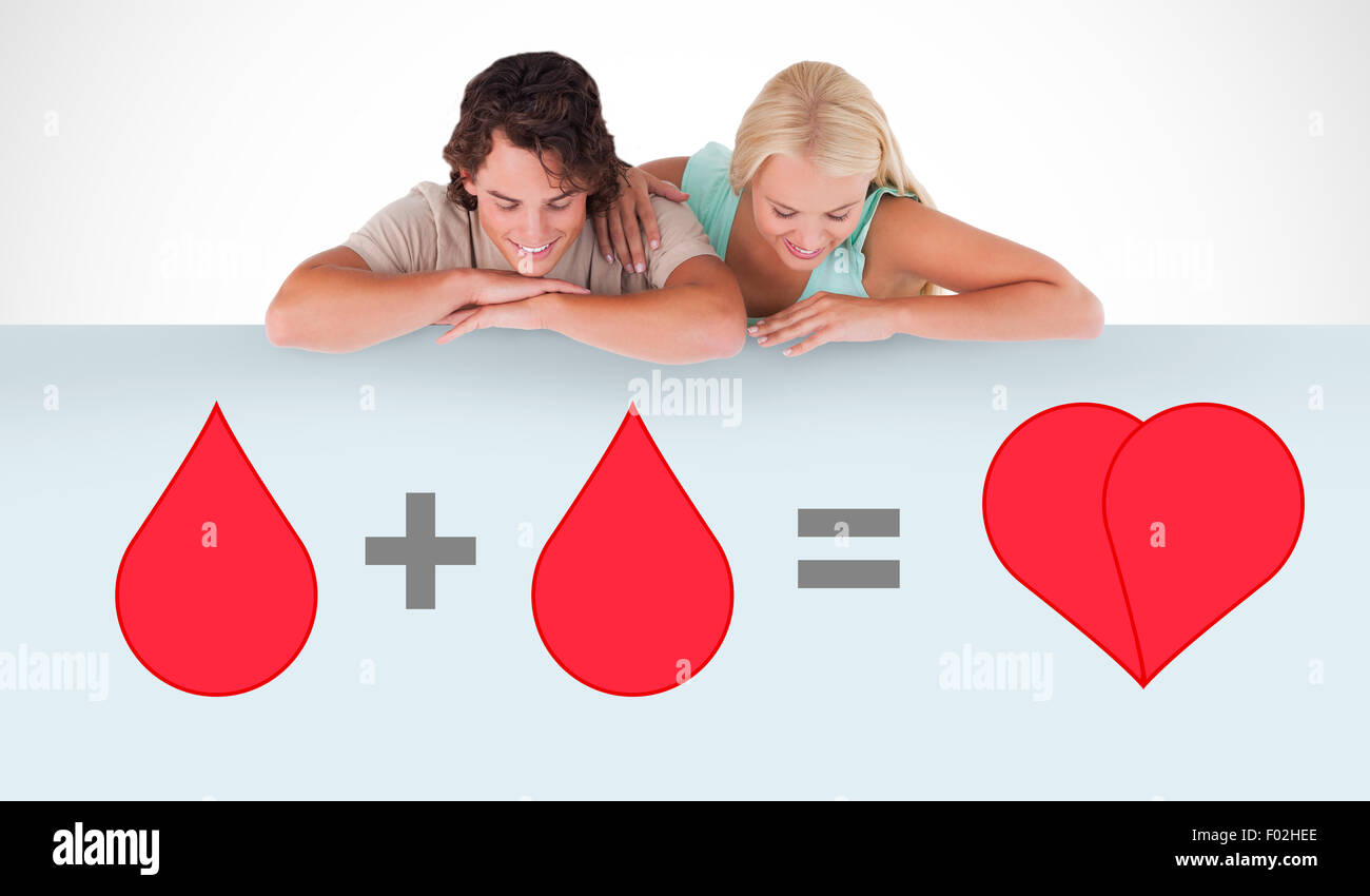 A blood donation sign being looked at Stock Photo - Alamy