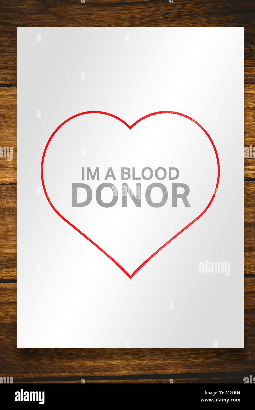Composite image of blood donation Stock Photo - Alamy