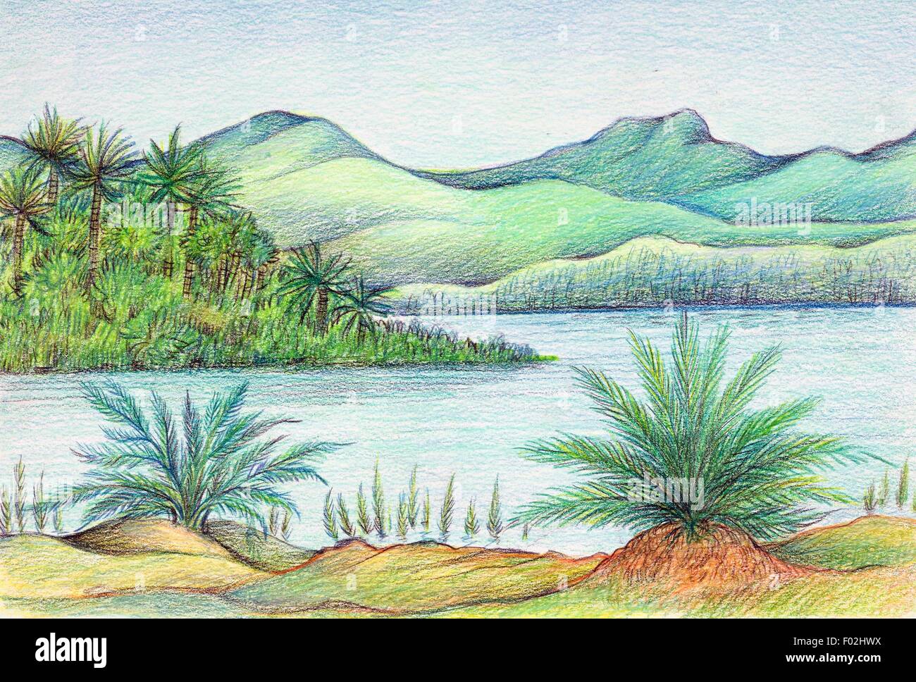 Jurassic period landscape hi-res stock photography and images - Alamy