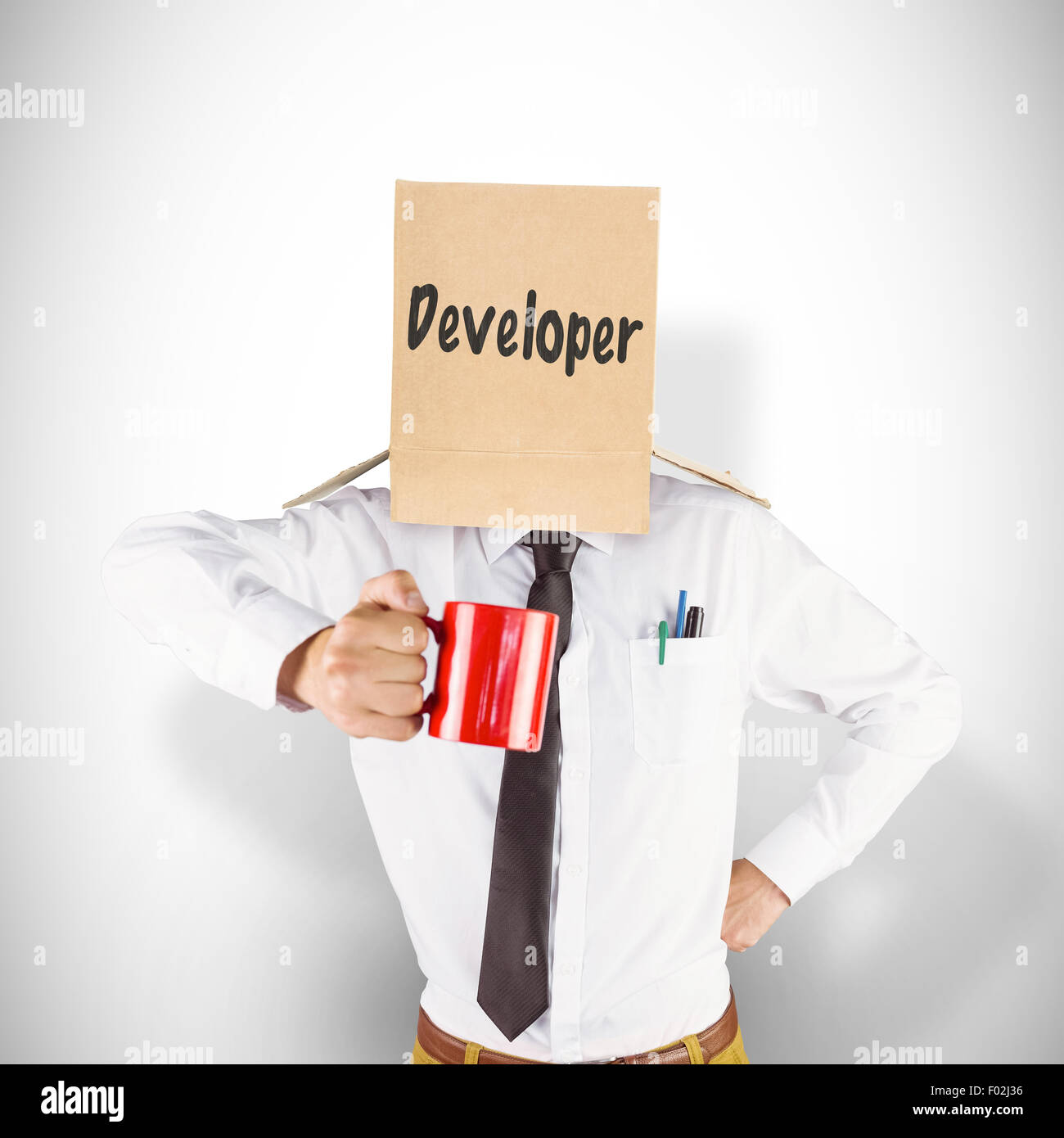 Composite image of anonymous businessman Stock Photo - Alamy