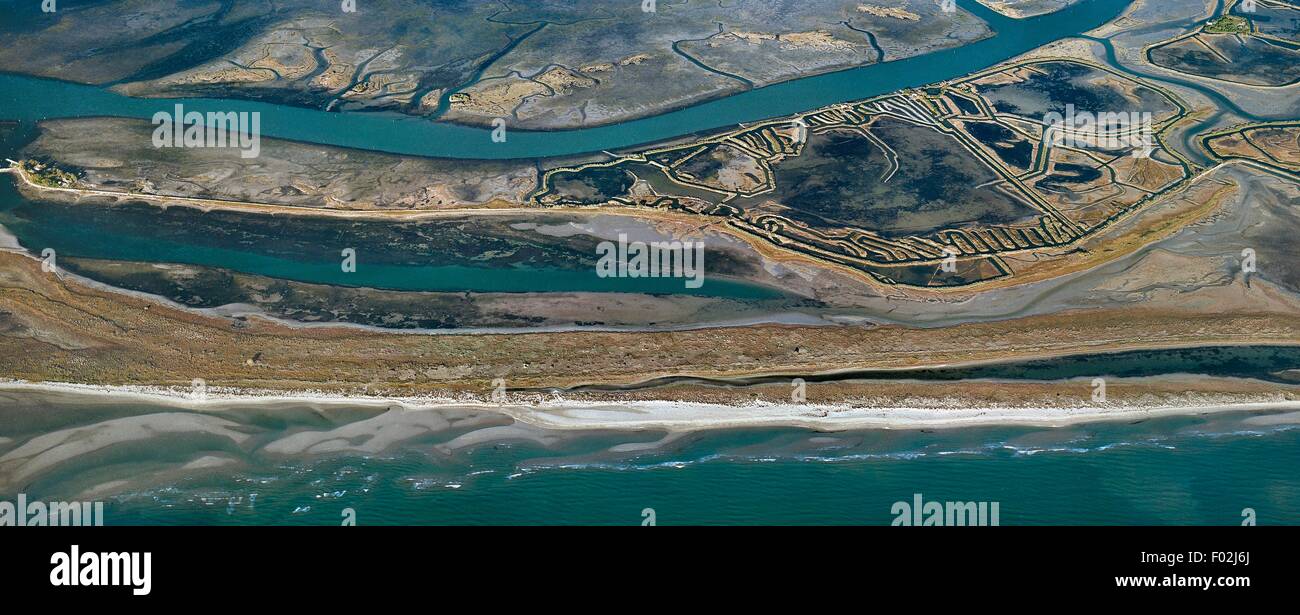 Aerial view of Grado Lagoon - Province of Gorizia, Friuli Venezia ...