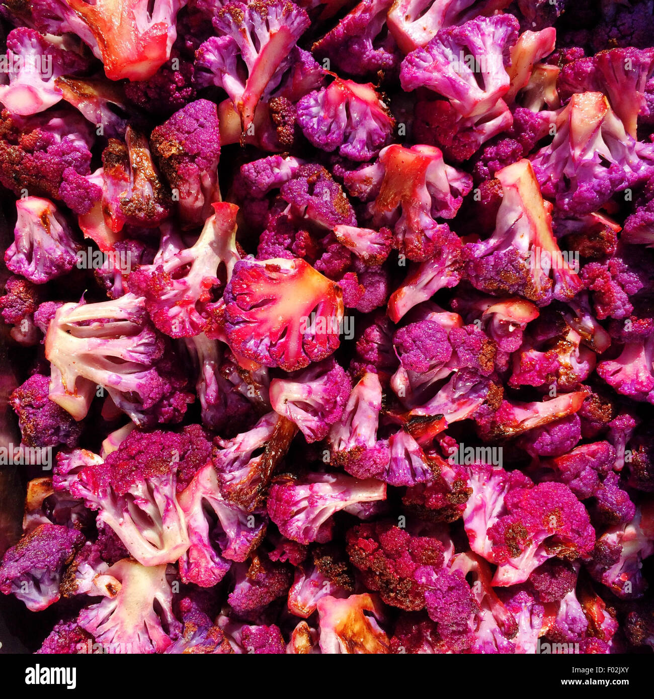 Close-up of Pink broccoli Stock Photo - Alamy