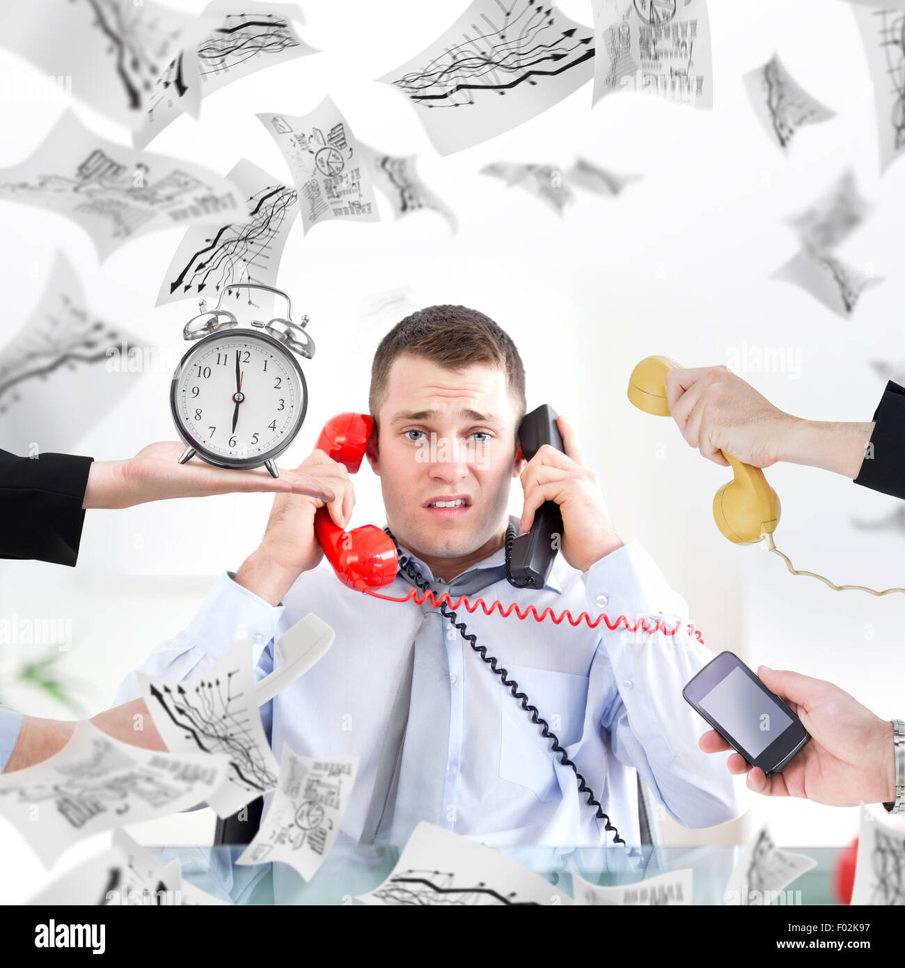 Hand holding clock graphic hi-res stock photography and images - Alamy