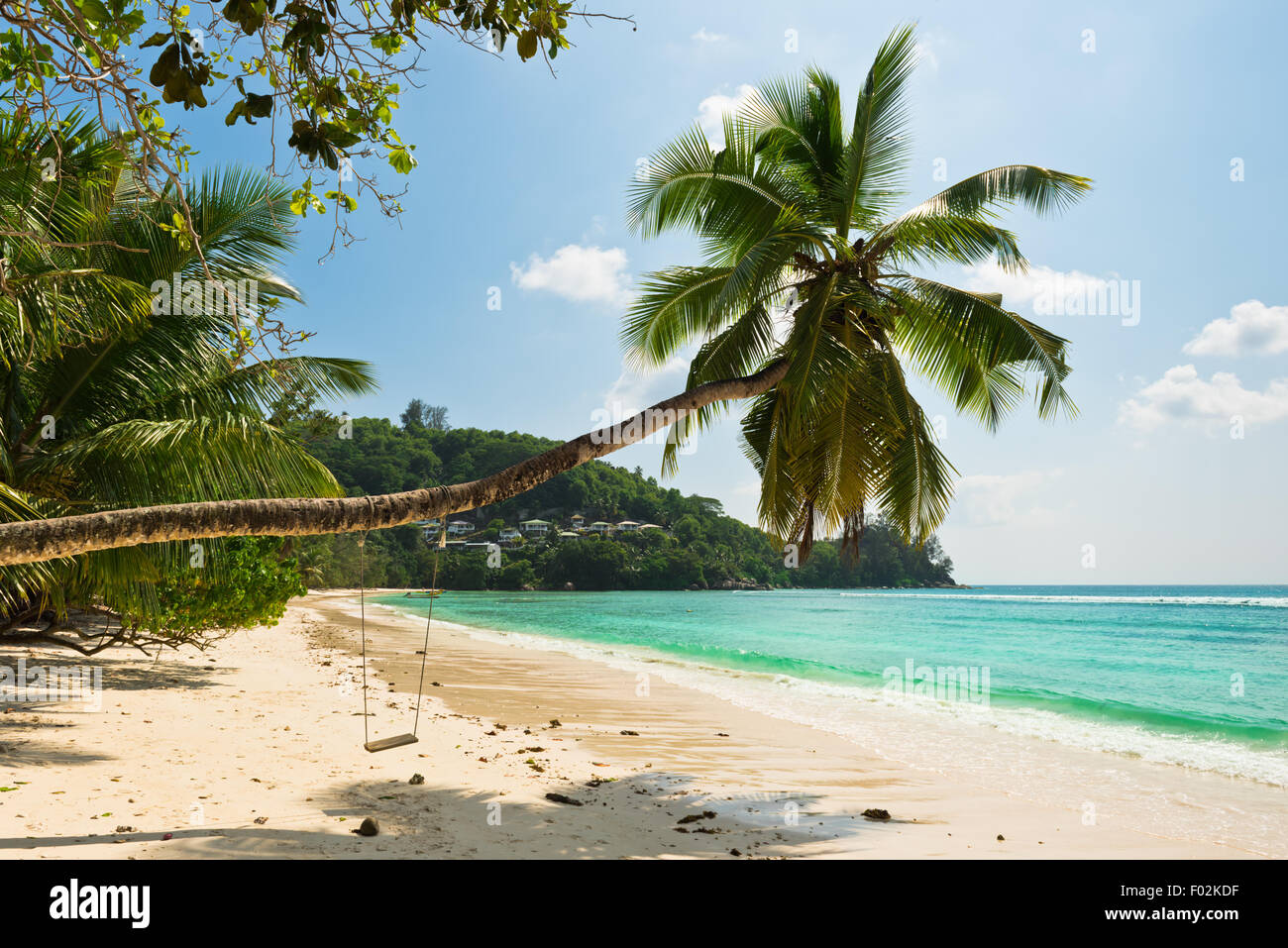 Tropical beach at Mahe island Seychelles. Horizontal shot Stock Photo ...