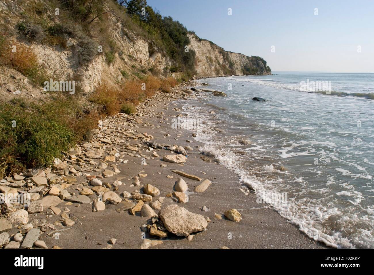 Bulgaria - Black Sea - A beach in the surroundings of Balchik Stock ...