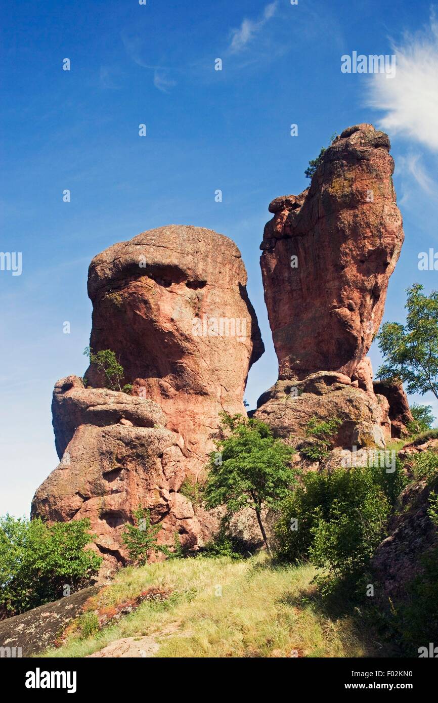 Belogradchik rocks, limestone and sandstone rock formations shaped by ...