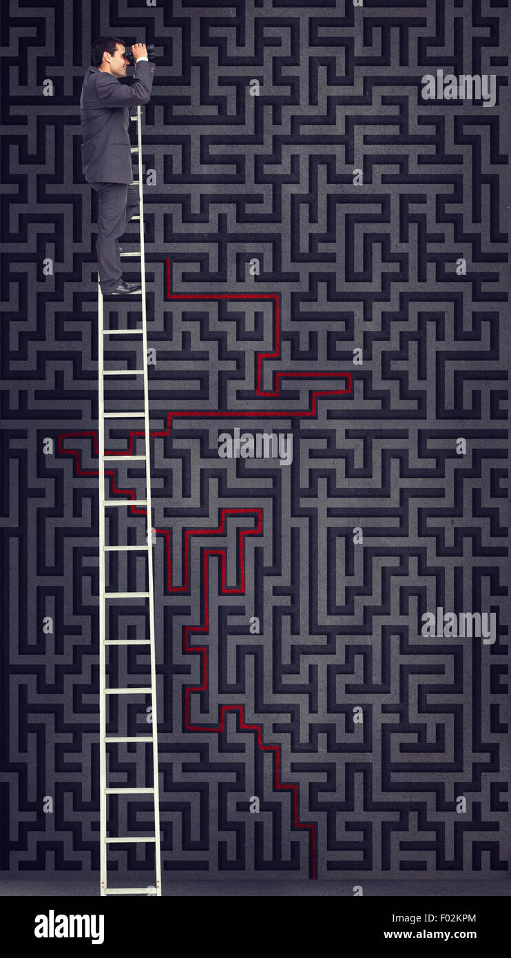Ladder maze image hi-res stock photography and images - Alamy