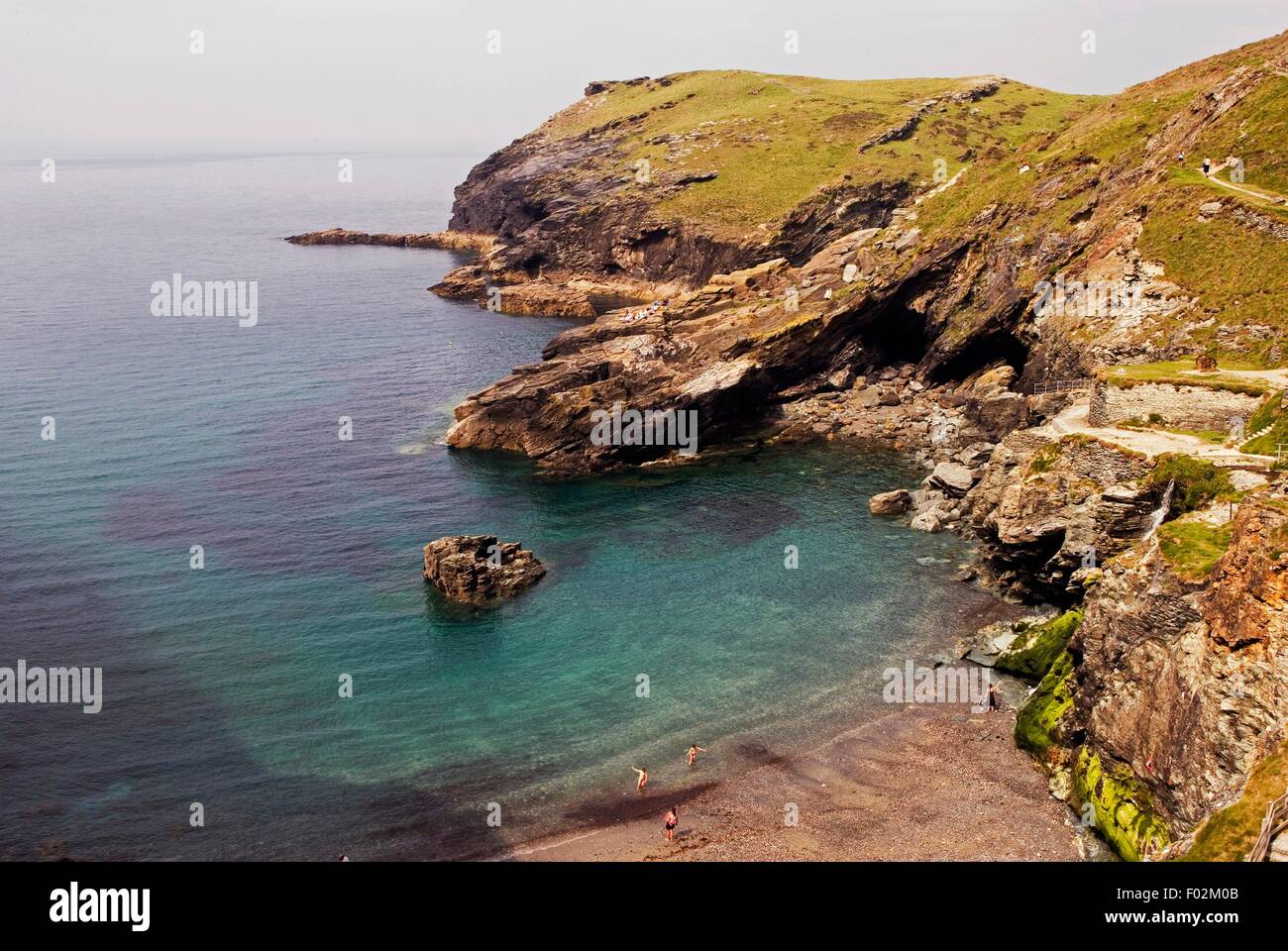 Barras Nose headland, Tintagel, Cornwall, England, United Kingdom Stock ...