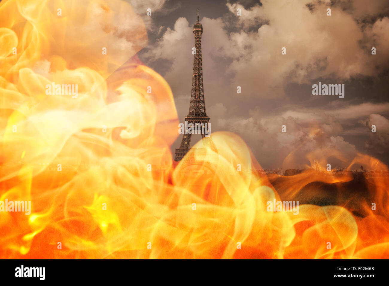 Composite image of fire Stock Photo - Alamy